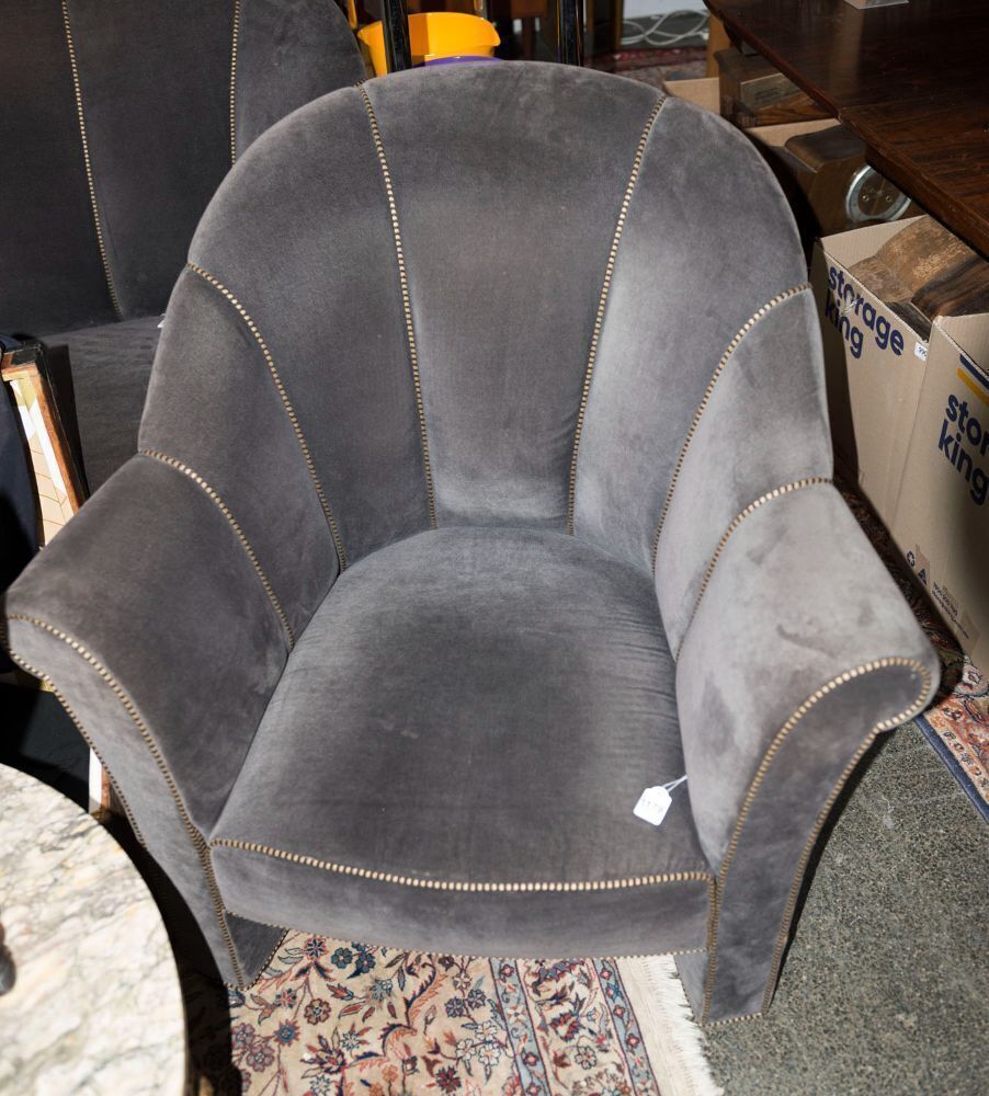 JOSEPH HOFFMANN three piece suite. From a Hoffman design for the Wiener ...