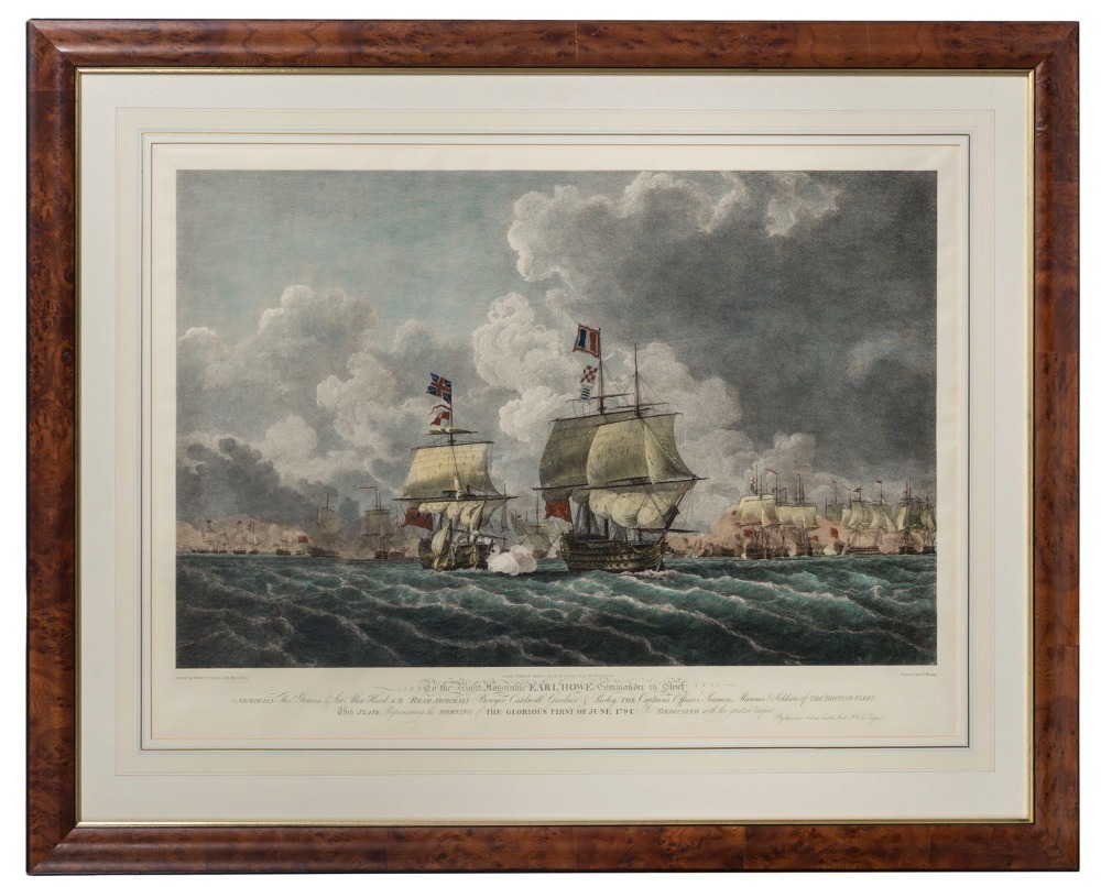 BENJAMIN THOMAS POUNCEY (c1750 - 1799) THE GLORIOUS FIRST OF JUNE 1794 ...