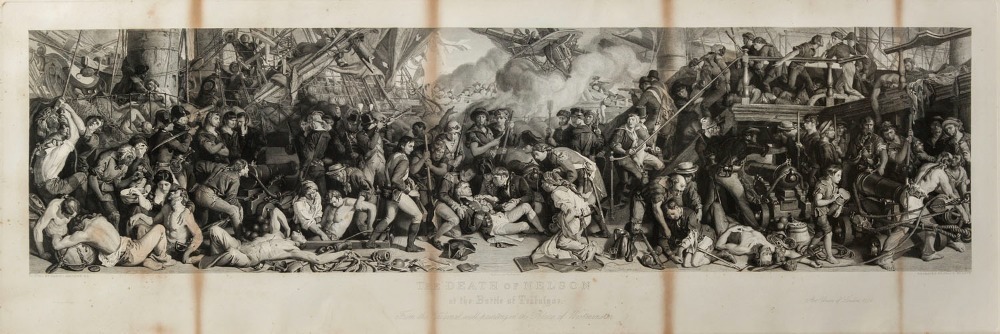 CHARLES WILLIAM SHARPE (1818 - 1883) THE DEATH OF NELSON AT THE BATTLE ...