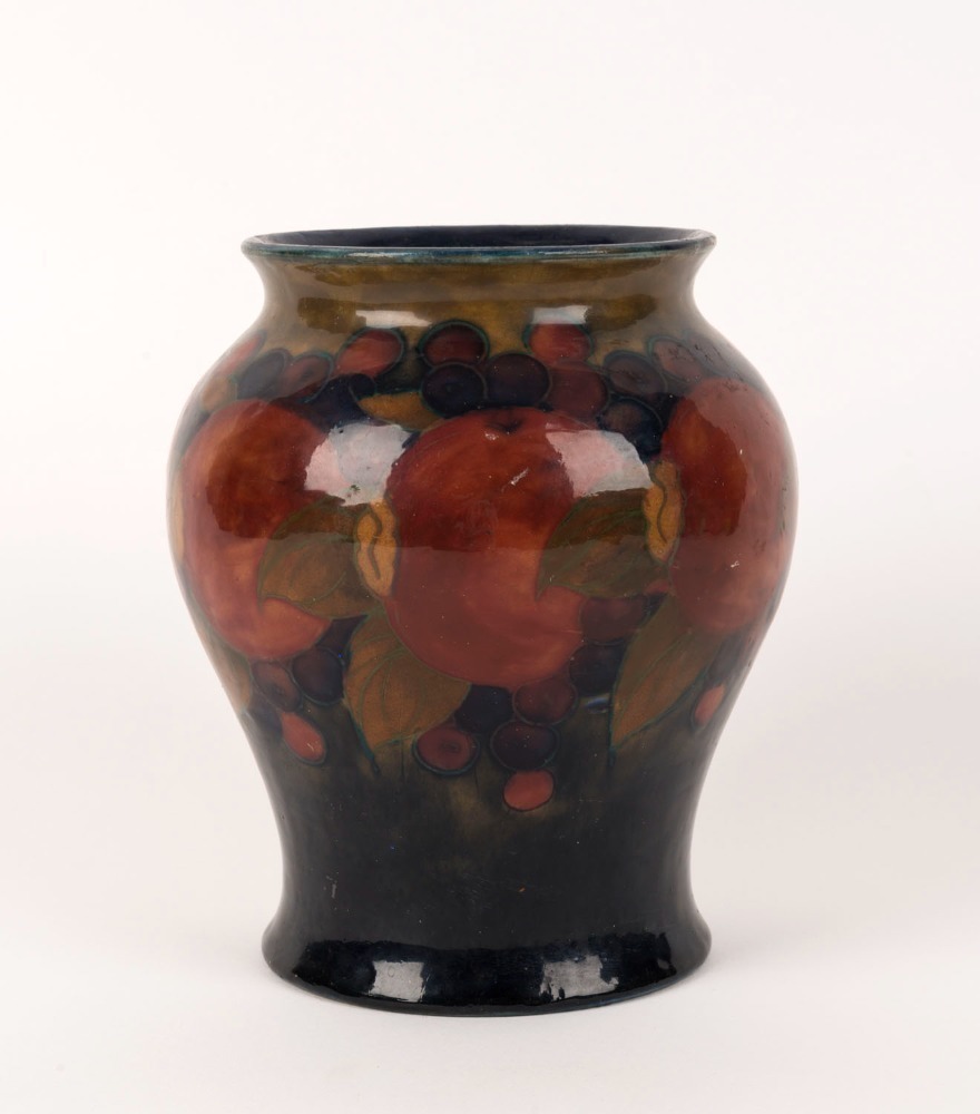 MOORCROFT Pomegranate pottery vase, A/F, circa 1930s, impressed ...