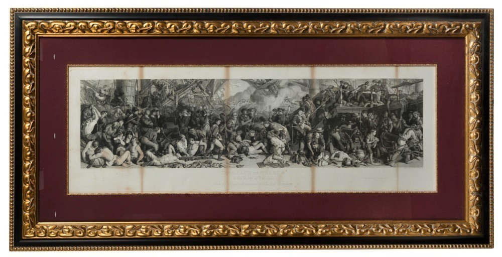 CHARLES WILLIAM SHARPE (1818 - 1883) THE DEATH OF NELSON AT THE BATTLE ...