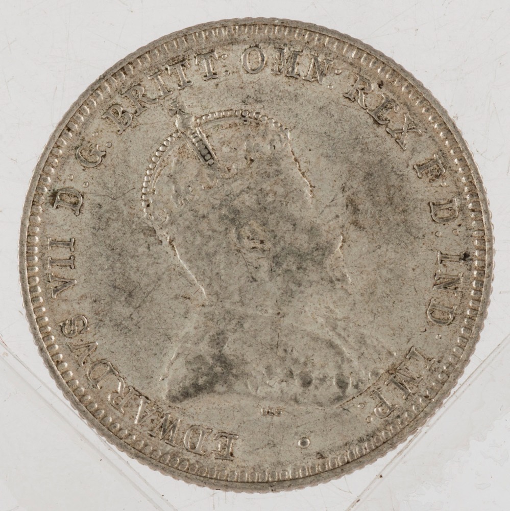 Coins - Australia: One Shilling: Edward VII, 1910, EF.