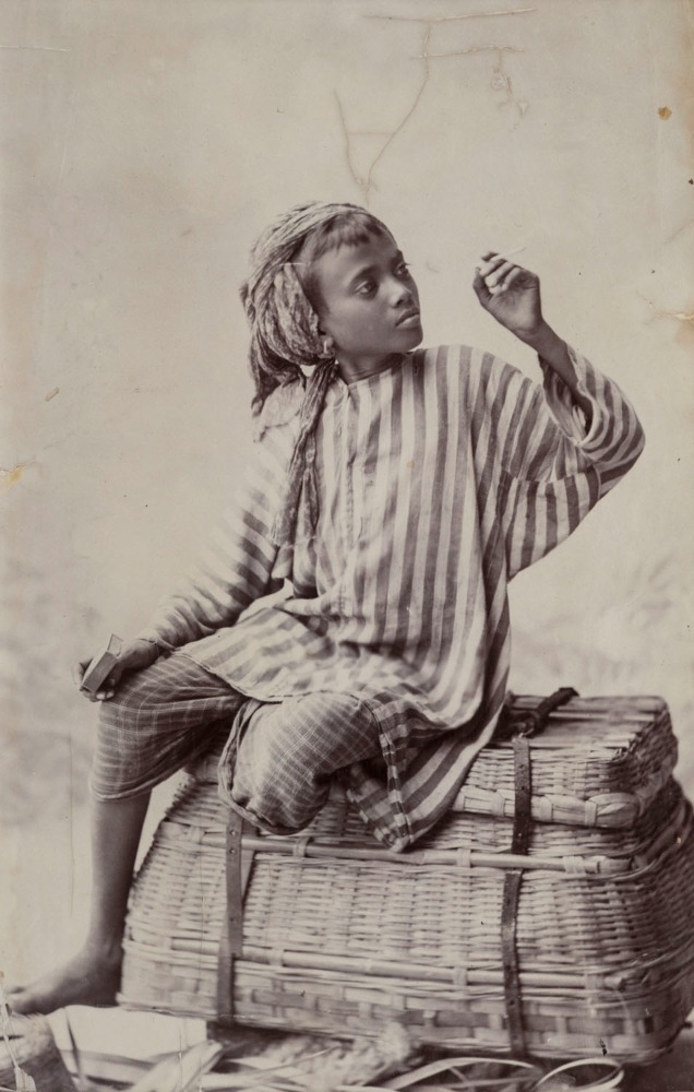 ROBERT LENZ (1864 - 1929), and others, Malay women and girls, silver ...