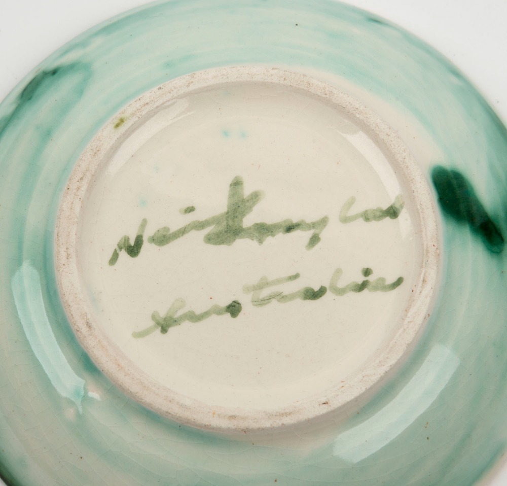 ARTHUR MERRIC BOYD and NEIL DOUGLAS pottery dish painted with kangaroos ...