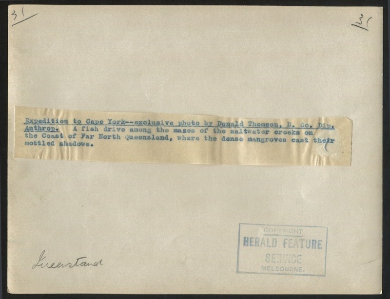 DONALD F. THOMSON (1901 - 1970) IN FAR NORTH QUEENSLAND, 1928: An ...