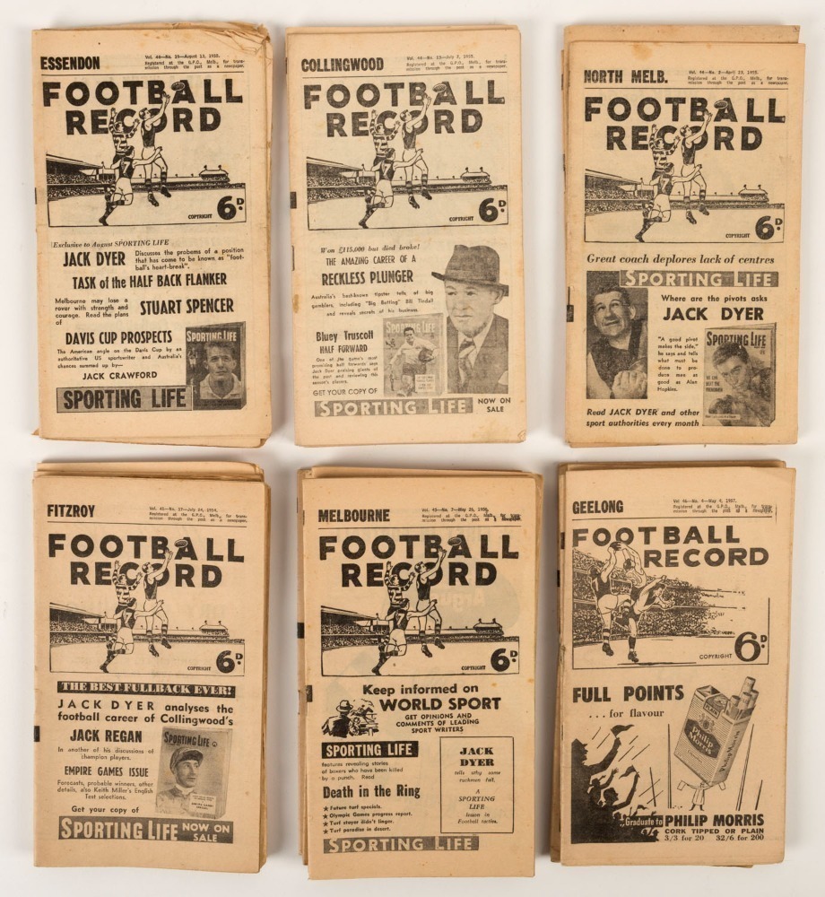 The Football Record: 1954 Home-and-Away Rounds (5 editions), 1955 Home ...