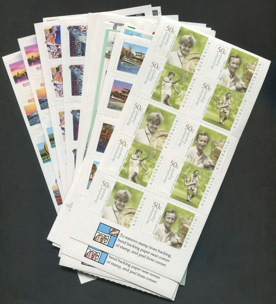 2003-2008 desirable group of peel-and-stick booklets with individually ...