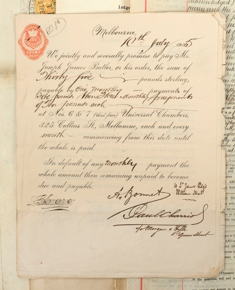 LAND TITLES. Group of nine, mainly early 20th century examples from ...