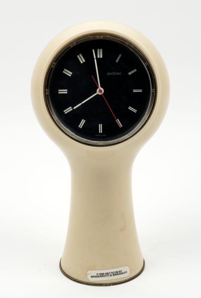 MANGIAROTTI AND MARASSUITI Secticon vintage Swiss made desk clock ...