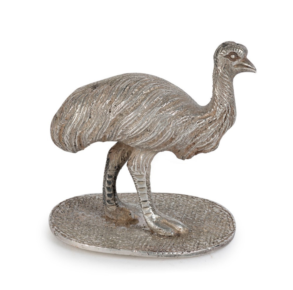 WILLIAM DRUMMOND antique Australian silver emu ornament, 19th century ...