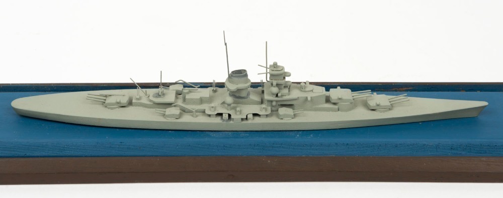 German WW2 battle cruiser GNEISENAU in the scale of 1 to 1200 by the ...