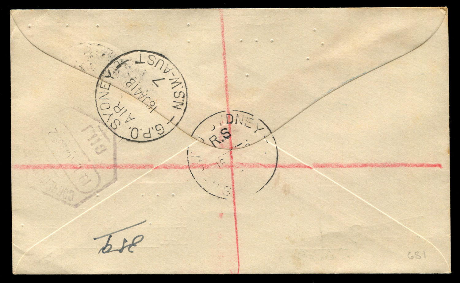 AUSTRALIA: Aerophilately & Flight Covers: 17 Jan.1941 (AAMC.912) Sydney ...