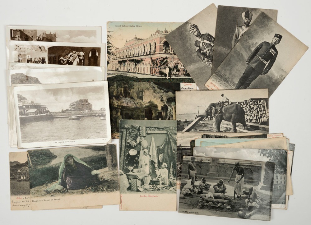 Postcards: BRITISH EMPIRE - INDIA & ADEN: A collection of photographic ...
