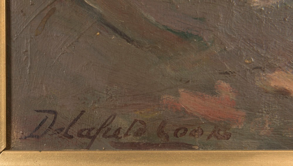 WILLIAM DELAFIELD COOK, Senior (1861 - 1931), The Old Pack Track, oil ...