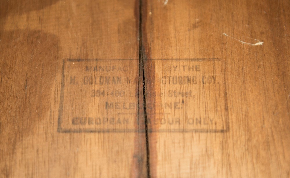 HARRY GOLDMAN Australian Art Deco blackwood pedestal of impressive ...