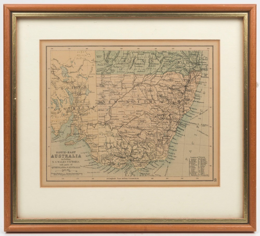 PHILLIPS maps of Australia , SOUTH-EAST AUSTRALIA , NEW ZEALAND and a ...