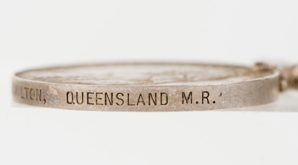 The QUEEN'S SOUTH AFRICA MEDAL engraved to 150 PTE J.H. HAMILTON ...