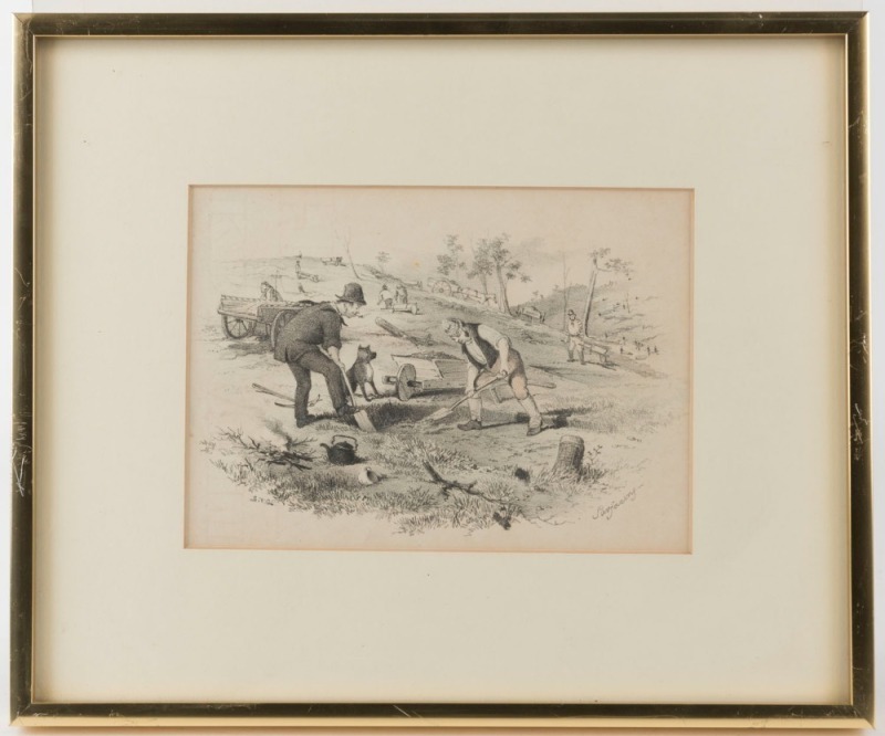 SAMUEL THOMAS GILL (1818-1880), collection of original plates from ...