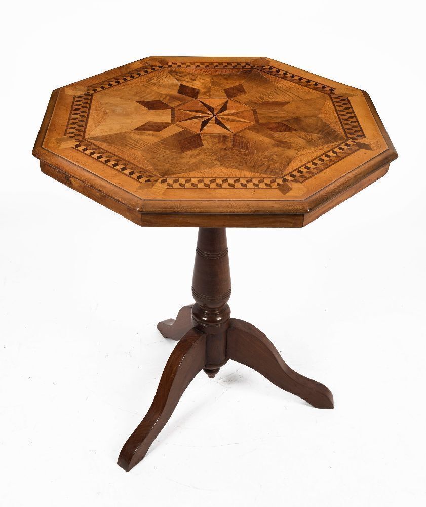 A rare Colonial Australian octagonal occasional table with specimen ...