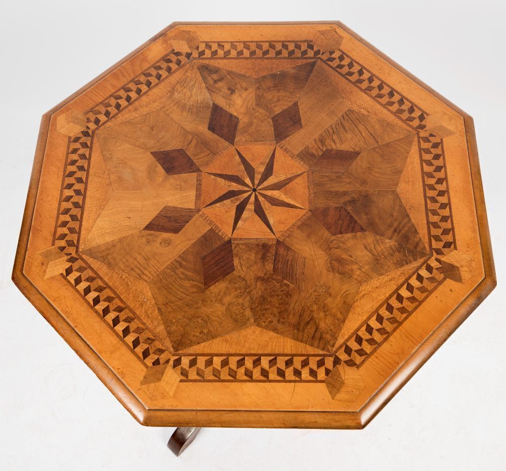 A rare Colonial Australian octagonal occasional table with specimen ...