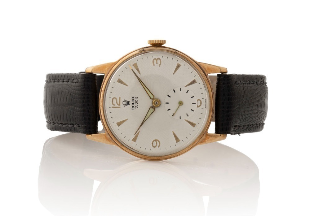 ROLEX Tudor gent's manual wristwatch, 9ct gold case stamped Dennison ...