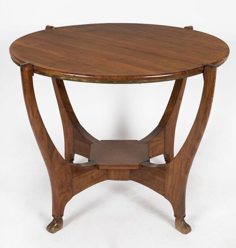 An Australian blackwood swivel top card table with claw feet, most ...