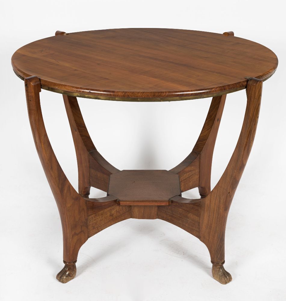 An Australian blackwood swivel top card table with claw feet, most ...