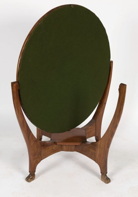 An Australian blackwood swivel top card table with claw feet, most ...