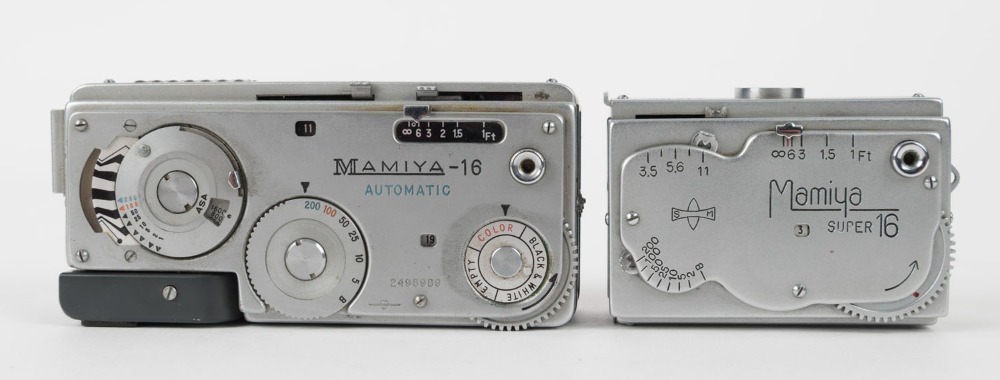 MAMIYA: Two subminiature cameras - one circa 1951 type 1 Mamiya Super ...