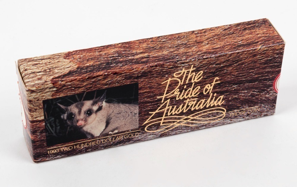 TWO HUNDRED DOLLARS, 1993 $200 gold The Pride of Australia - Squirrel ...