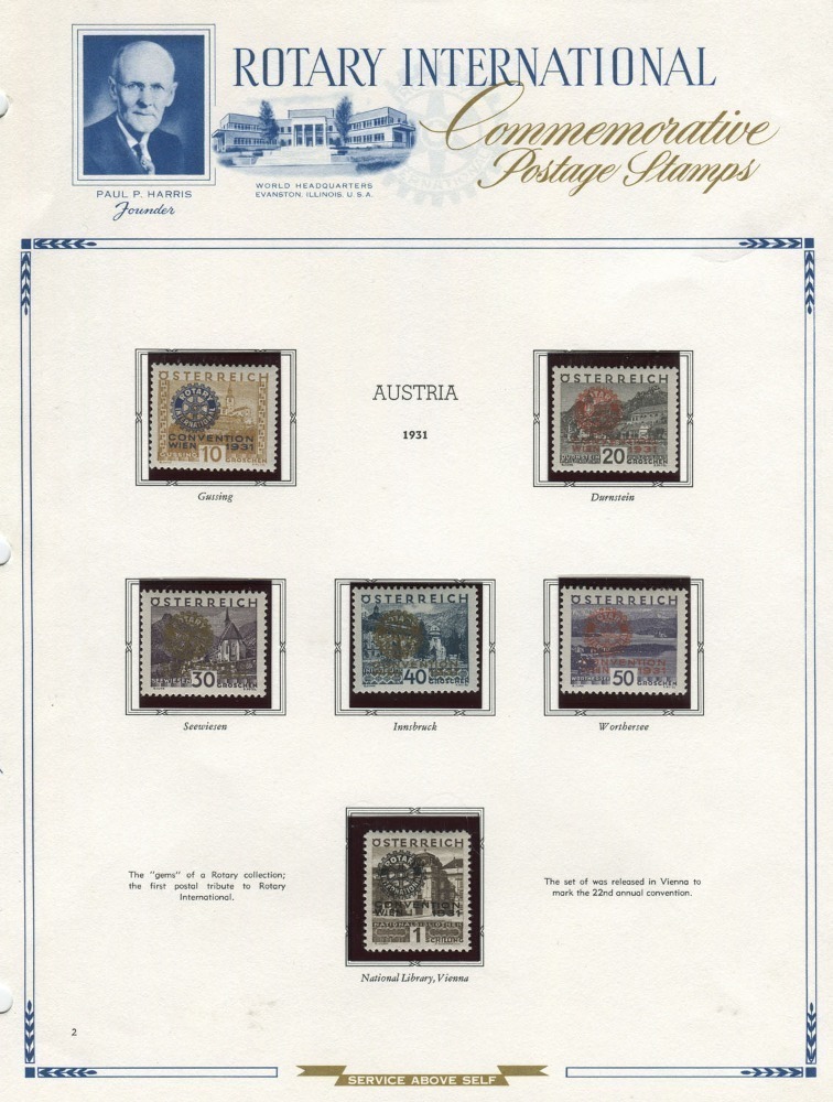 ROTARY INTERNATIONAL: A nice little collection on special album pages ...