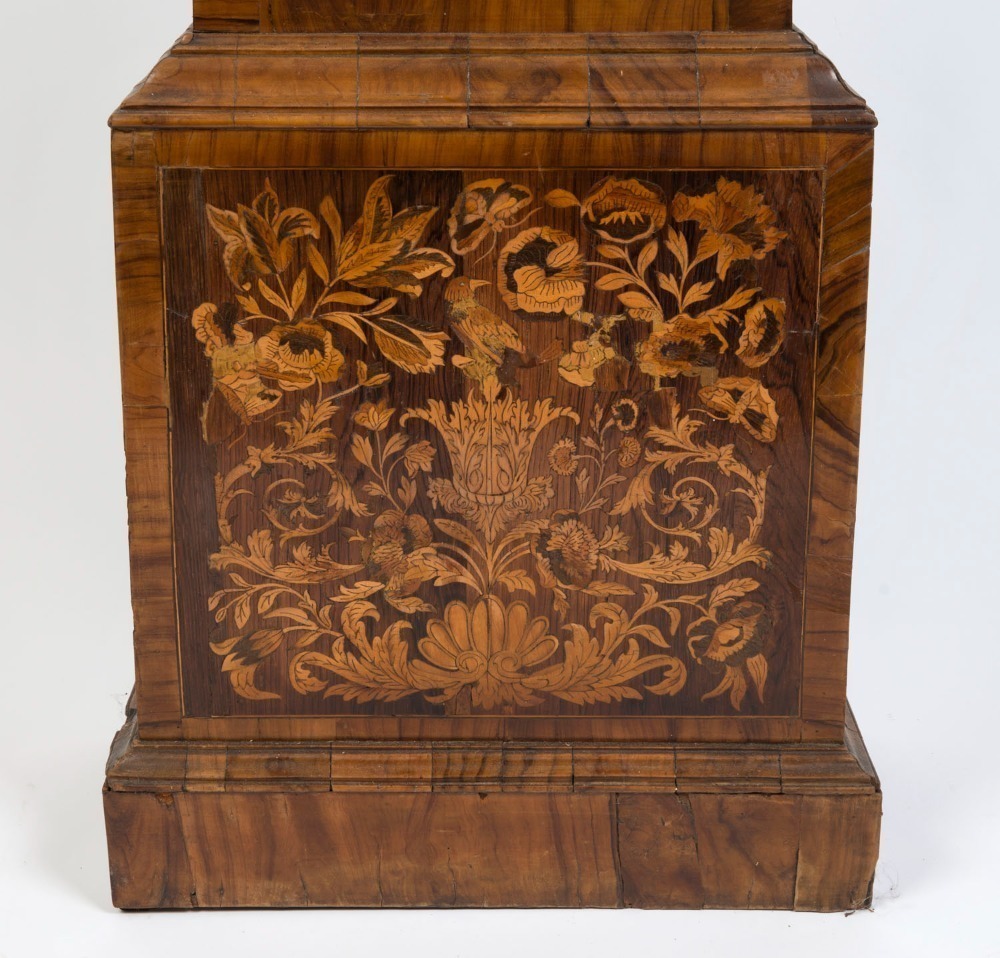 JOSEPH KNIBB rare William and Mary period English longcase clock in ...