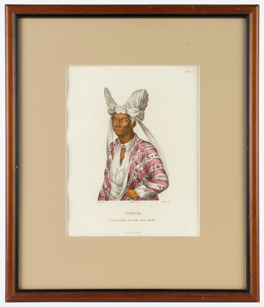 Two antique framed coloured engravings: I.) ROGER, Barthelemy (1767 ...