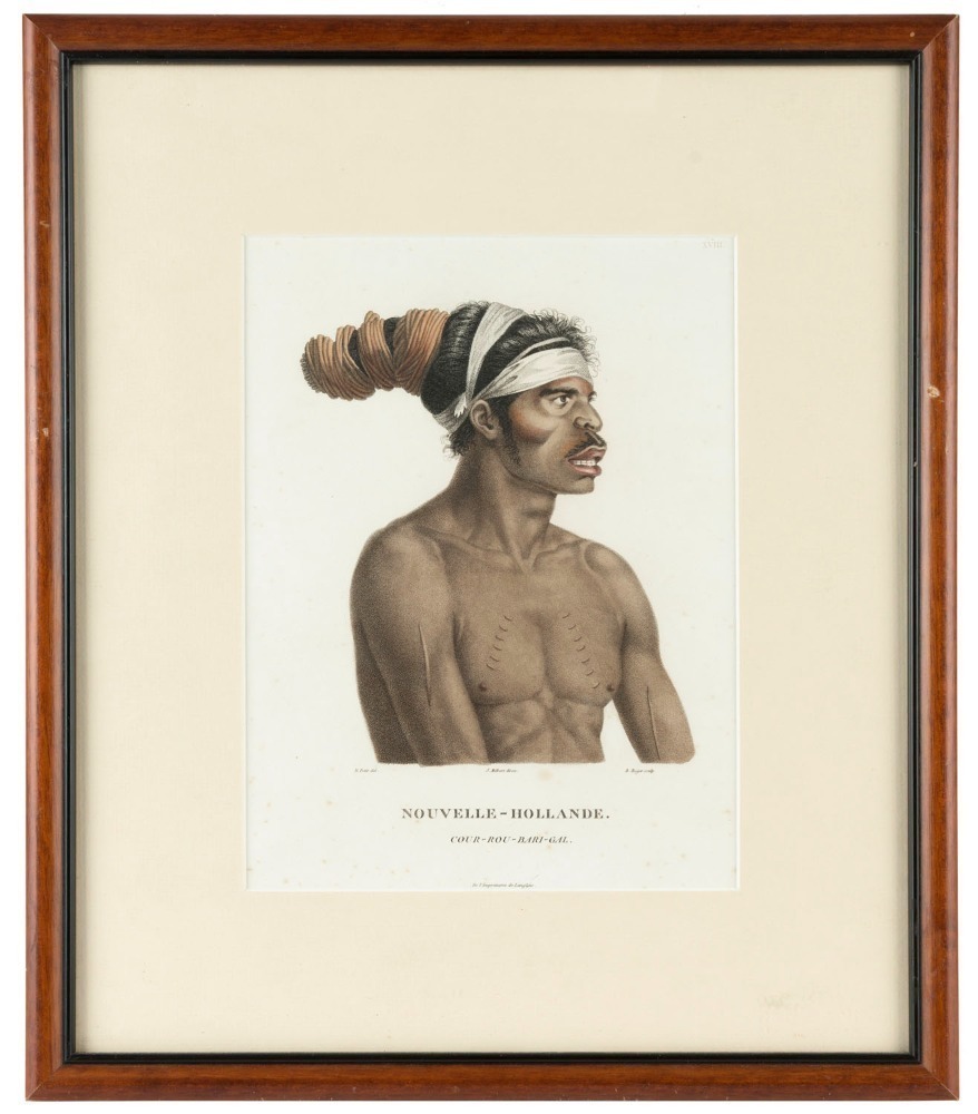 Two antique framed coloured engravings: I.) ROGER, Barthelemy (1767 ...