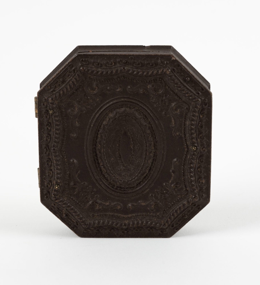 AMBROTYPE antique photographic portrait in bi-fold case, 19th century ...