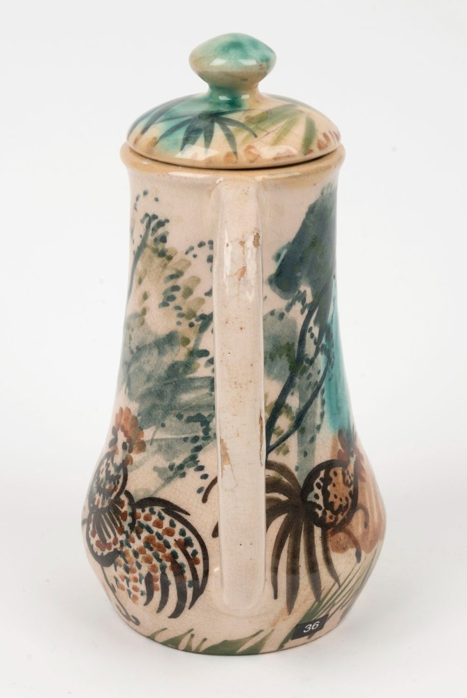 ARTHUR MERRIC BOYD and JOHN PERCEVAL lidded pottery coffee pot with ...