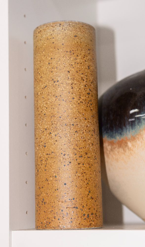 Seven assorted Australian studio pottery vases including COL LEVY, the ...