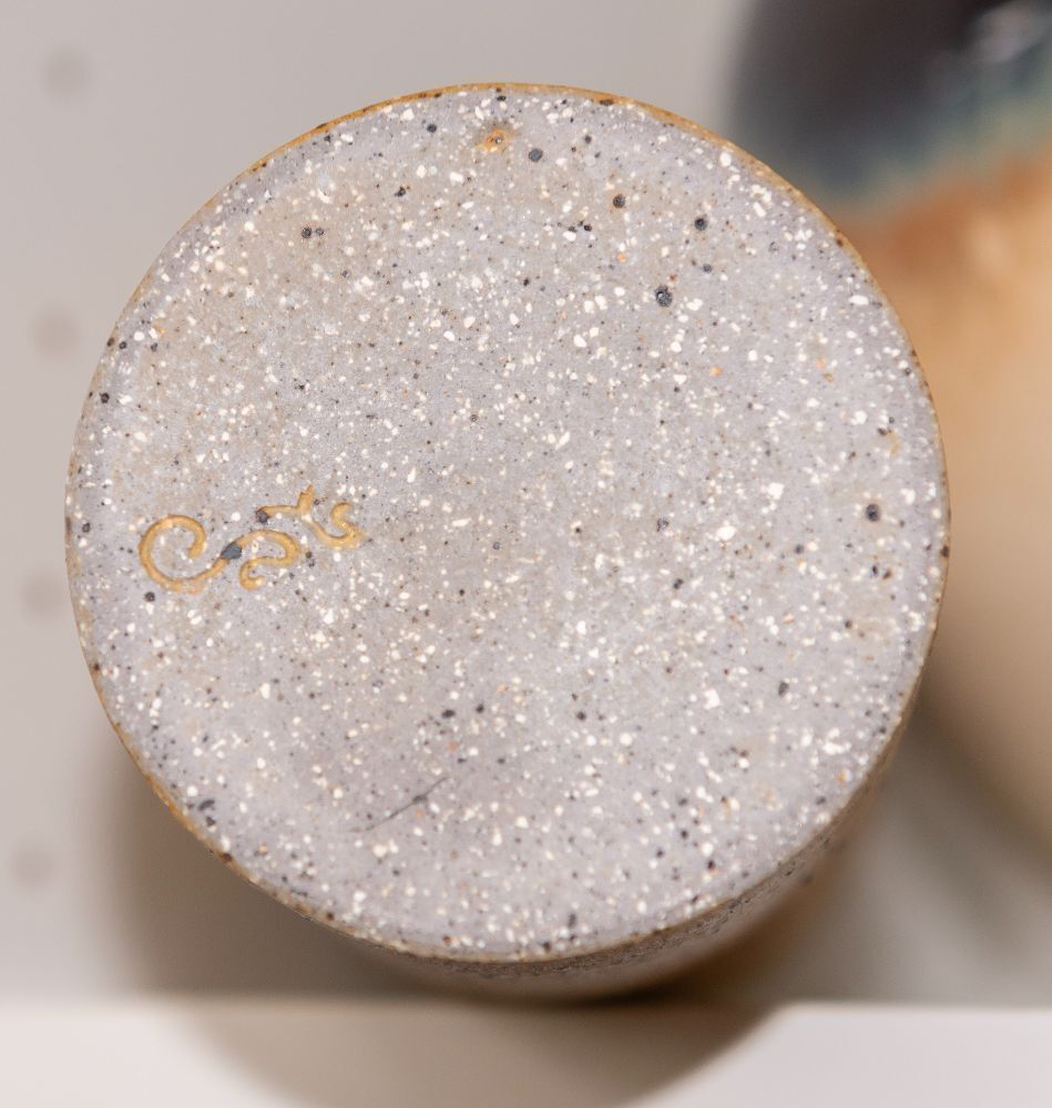 Seven assorted Australian studio pottery vases including COL LEVY, the ...