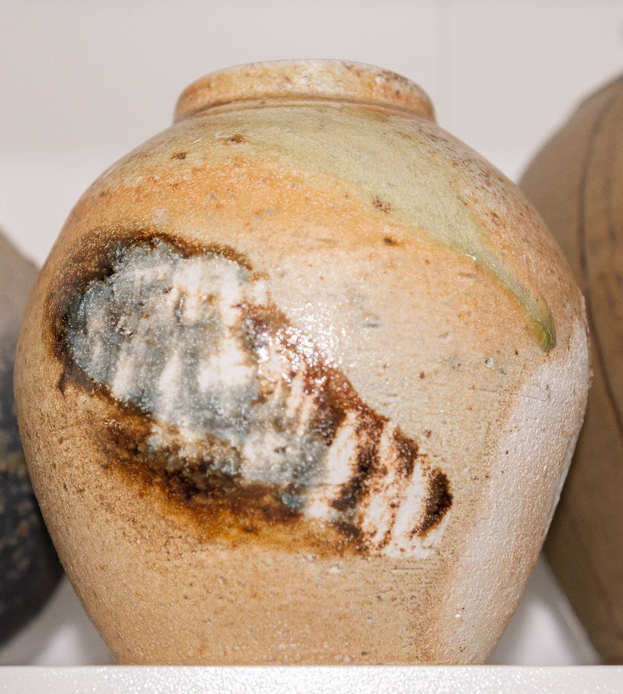 Seven assorted Australian studio pottery vases including COL LEVY, the ...