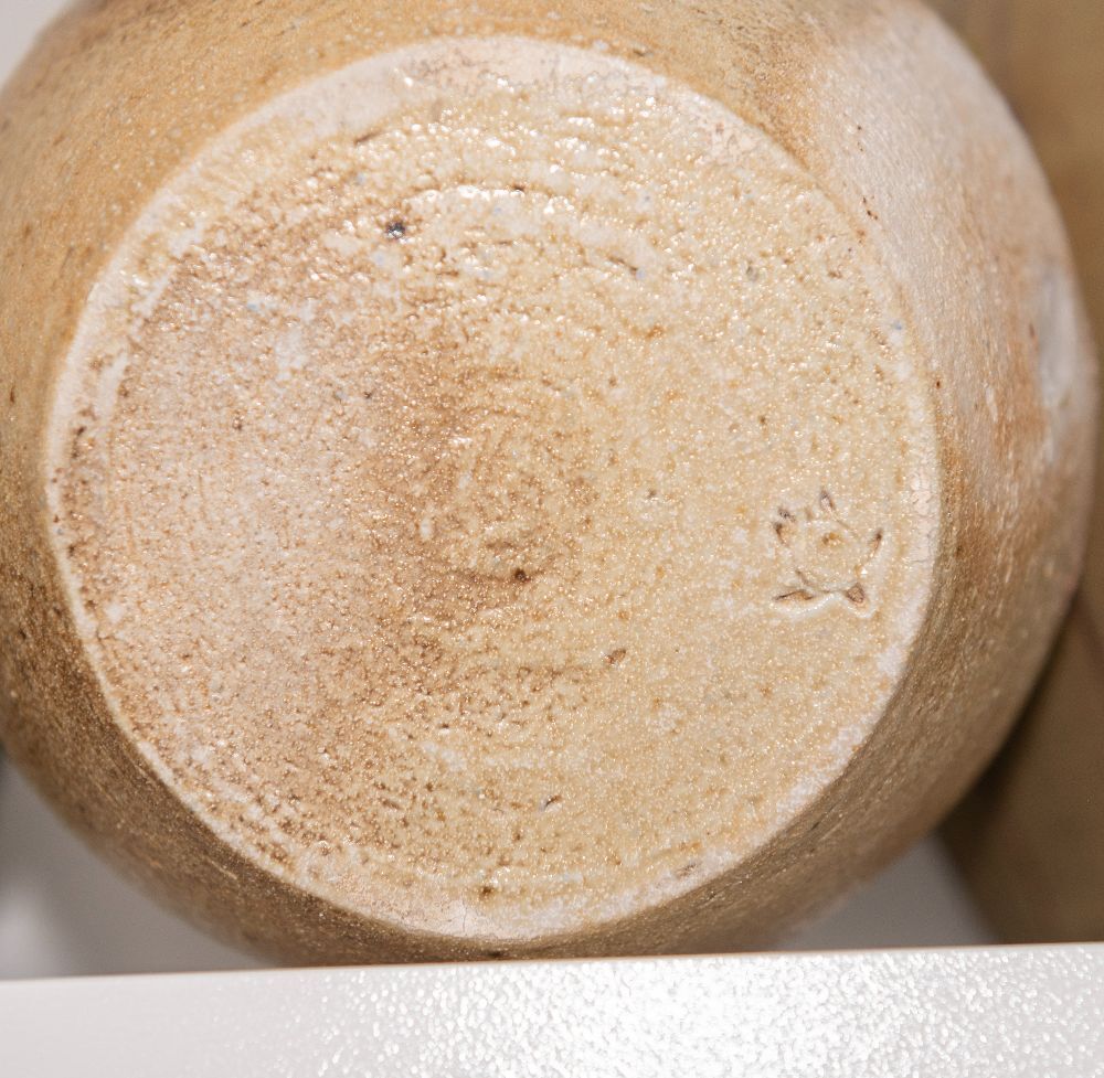 Seven assorted Australian studio pottery vases including COL LEVY, the ...