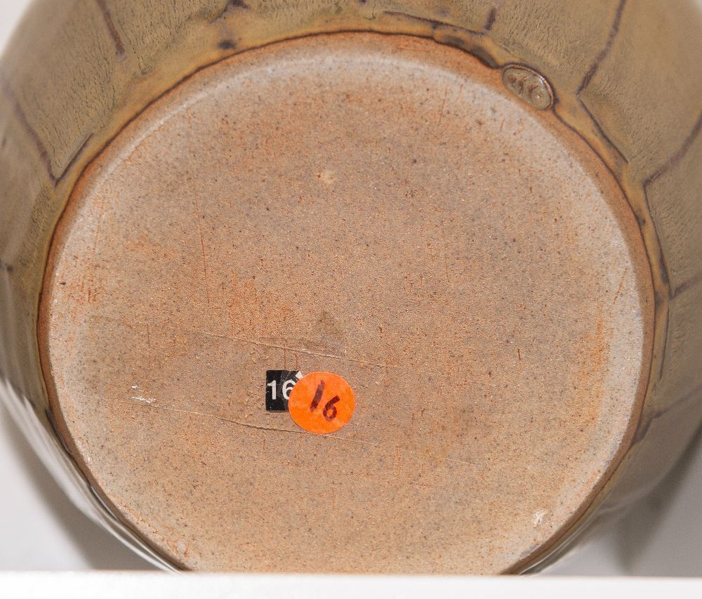 Seven assorted Australian studio pottery vases including COL LEVY, the ...