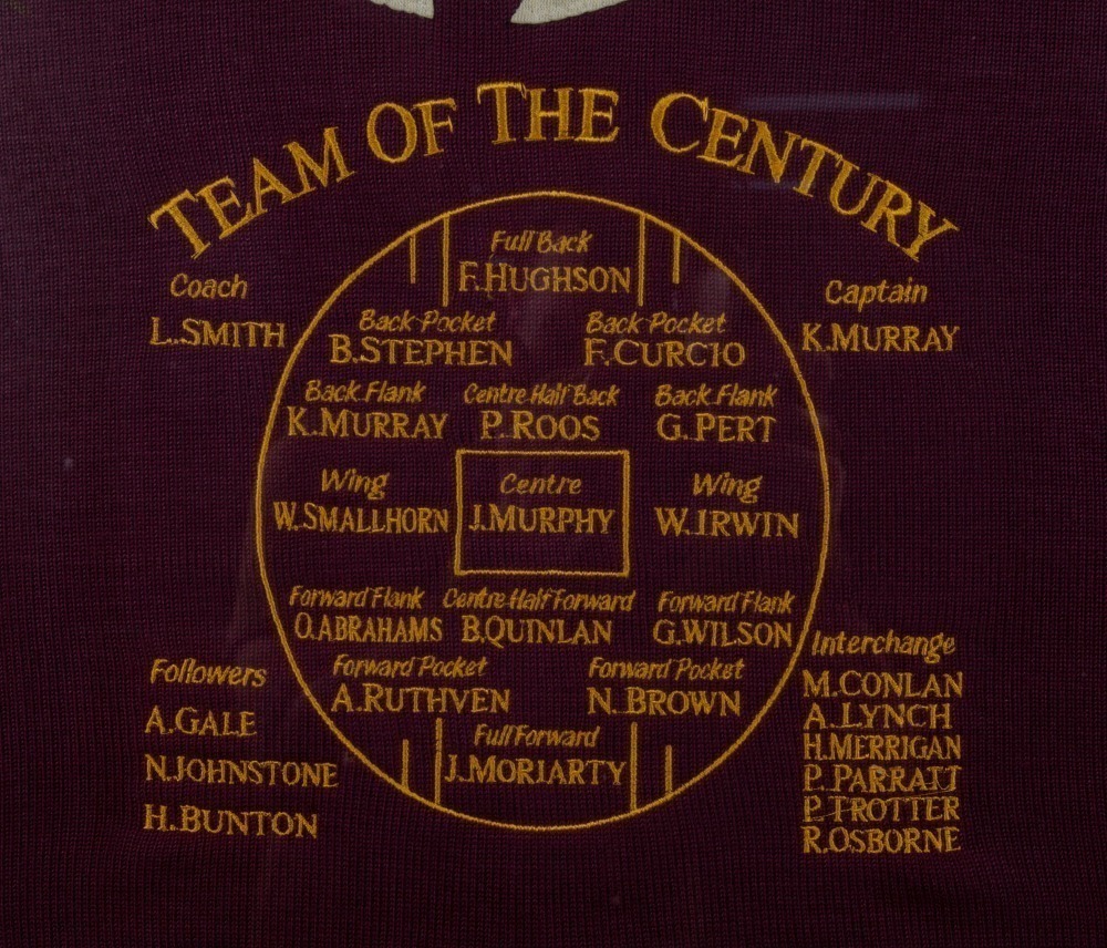 FITZROY FOOTBALL CLUB: Team of the Century commemorative jumper, signed ...