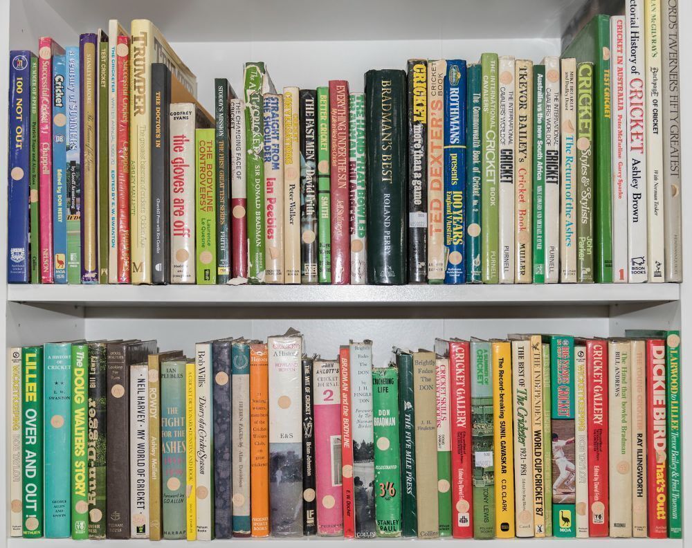 A COMPREHENSIVE CRICKET LIBRARY: More than 500 volumes, with a high ...