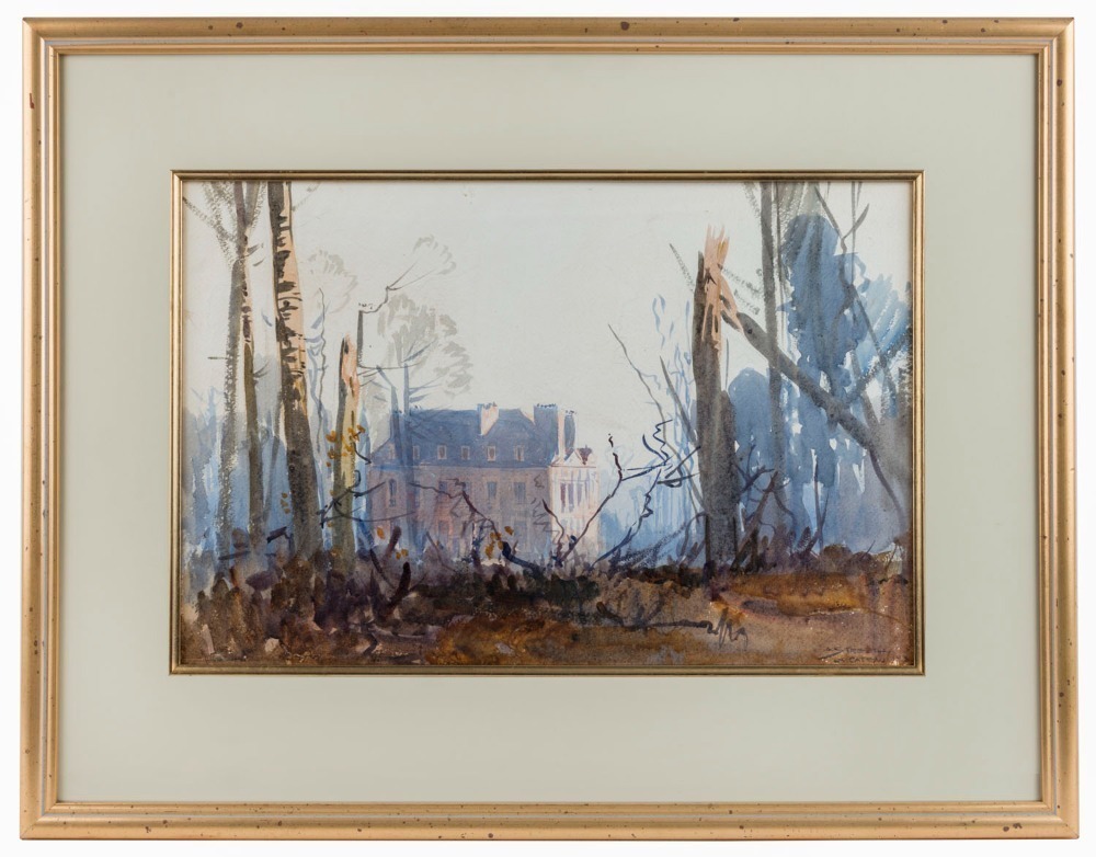 ARTHUR STREETON VISITS MONASH'S HEADQUARTERS AT LA CATEAU IN NOVEMBER ...