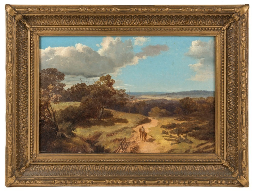 WILLIAM FORD (1823 - 1884), (the road home), oil on board, signed lower ...