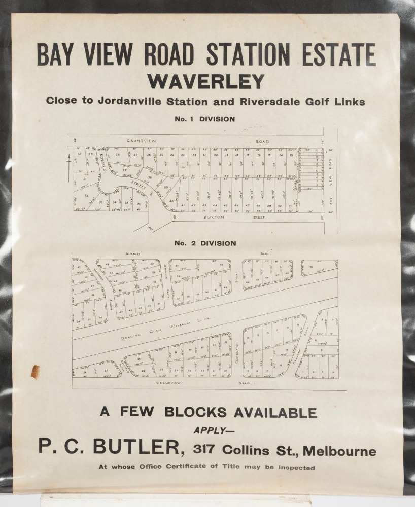 [MELBOURNE REAL ESTATE] Bellevue Park, Northcote 1884 subdivision ...
