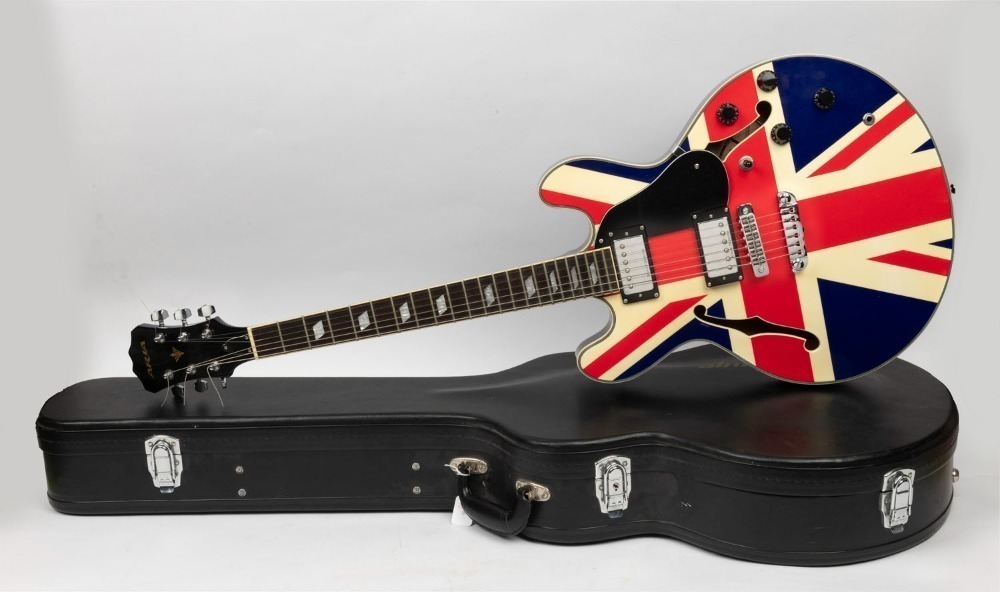 ARIA TA-50 Union Jack electric guitar with Duncan Design pickups ...