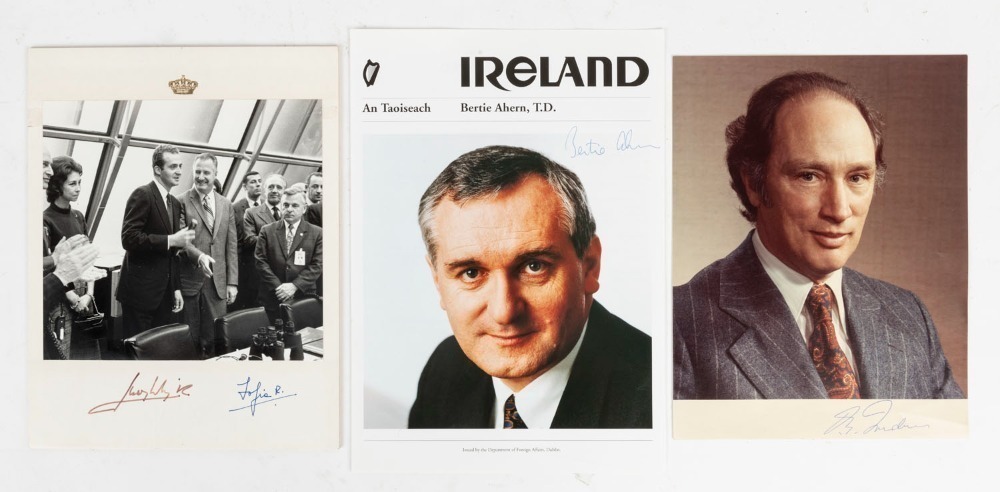 WORLD LEADERS: autographs of 20th century world leaders, usually on ...