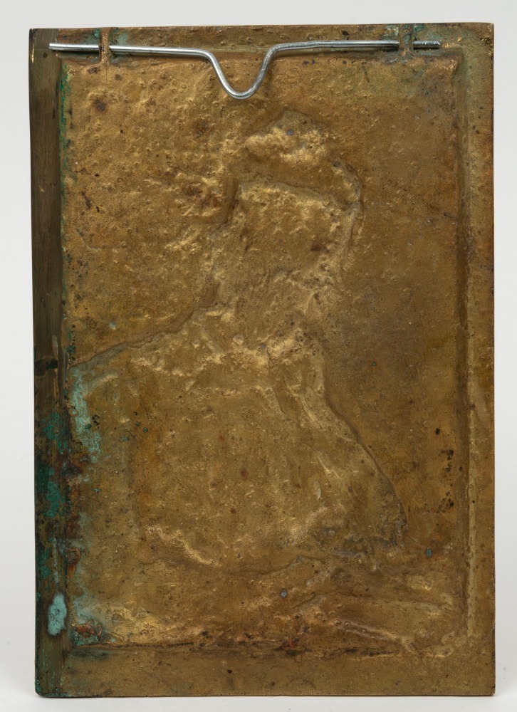 ARCHBISHOP MANNIX of Melbourne, cast brass plaque with title His Grace ...