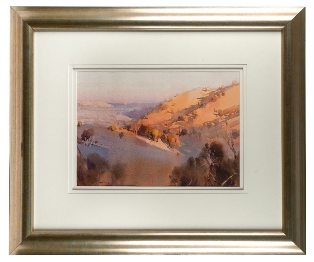 ROSS PATERSON (1946 - ), Summer Light Euroa, Vic. watercolour, signed ...